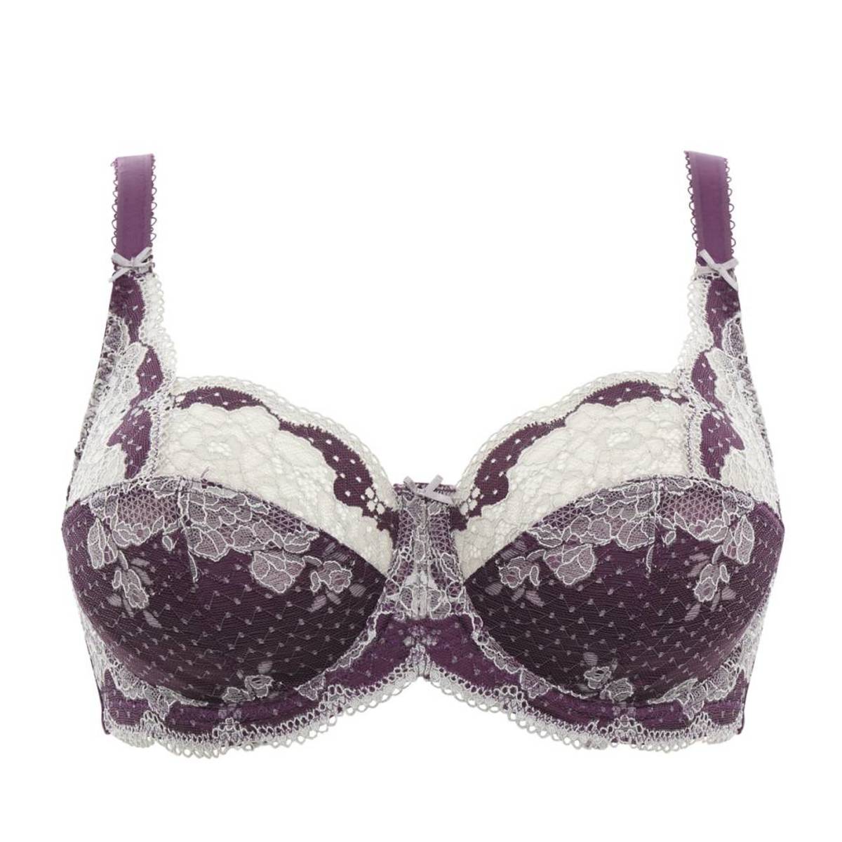 panache Clara full cup bra - plum/silver | Garmentory