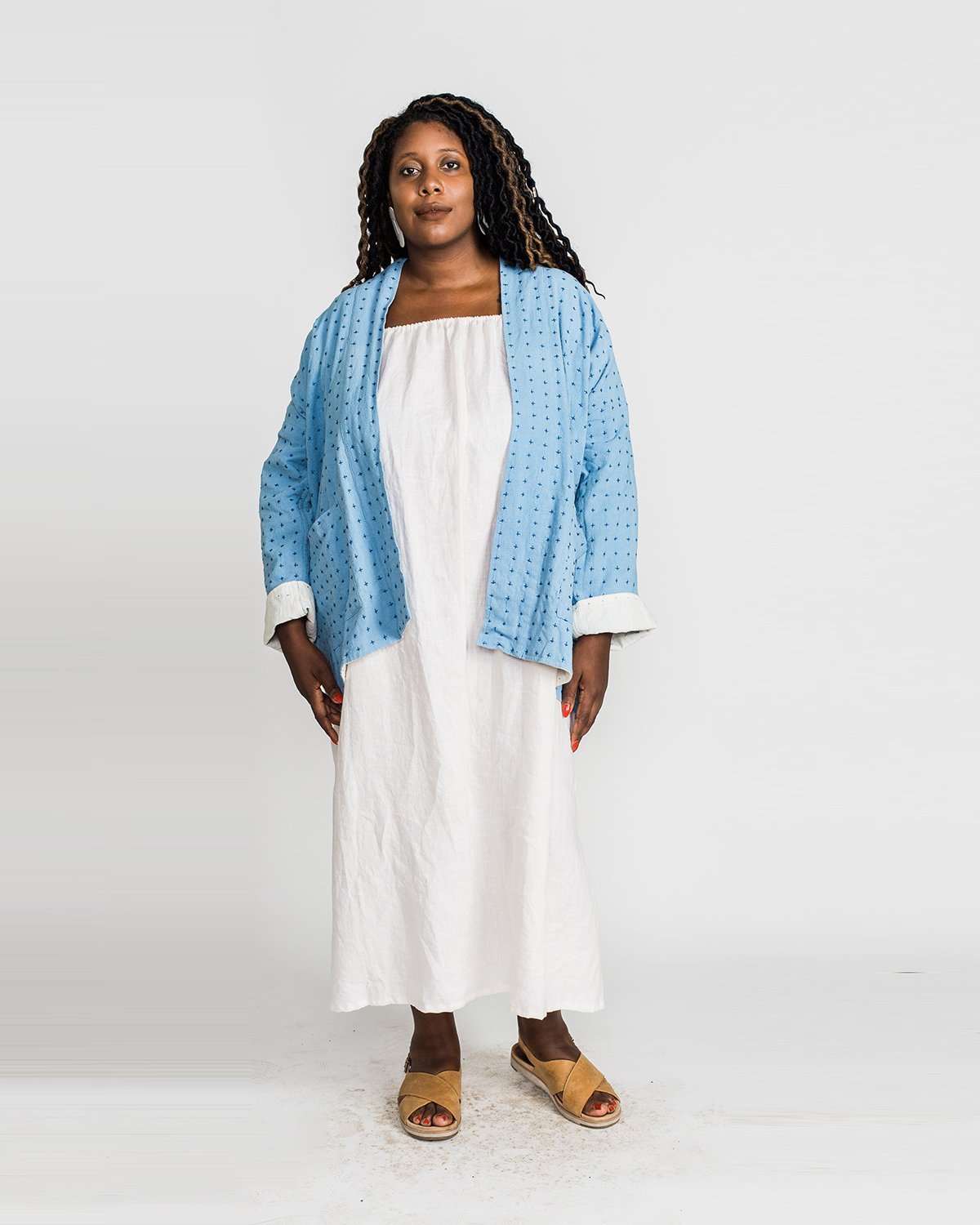 PO-EM Cozy Coat - Indigo | Garmentory