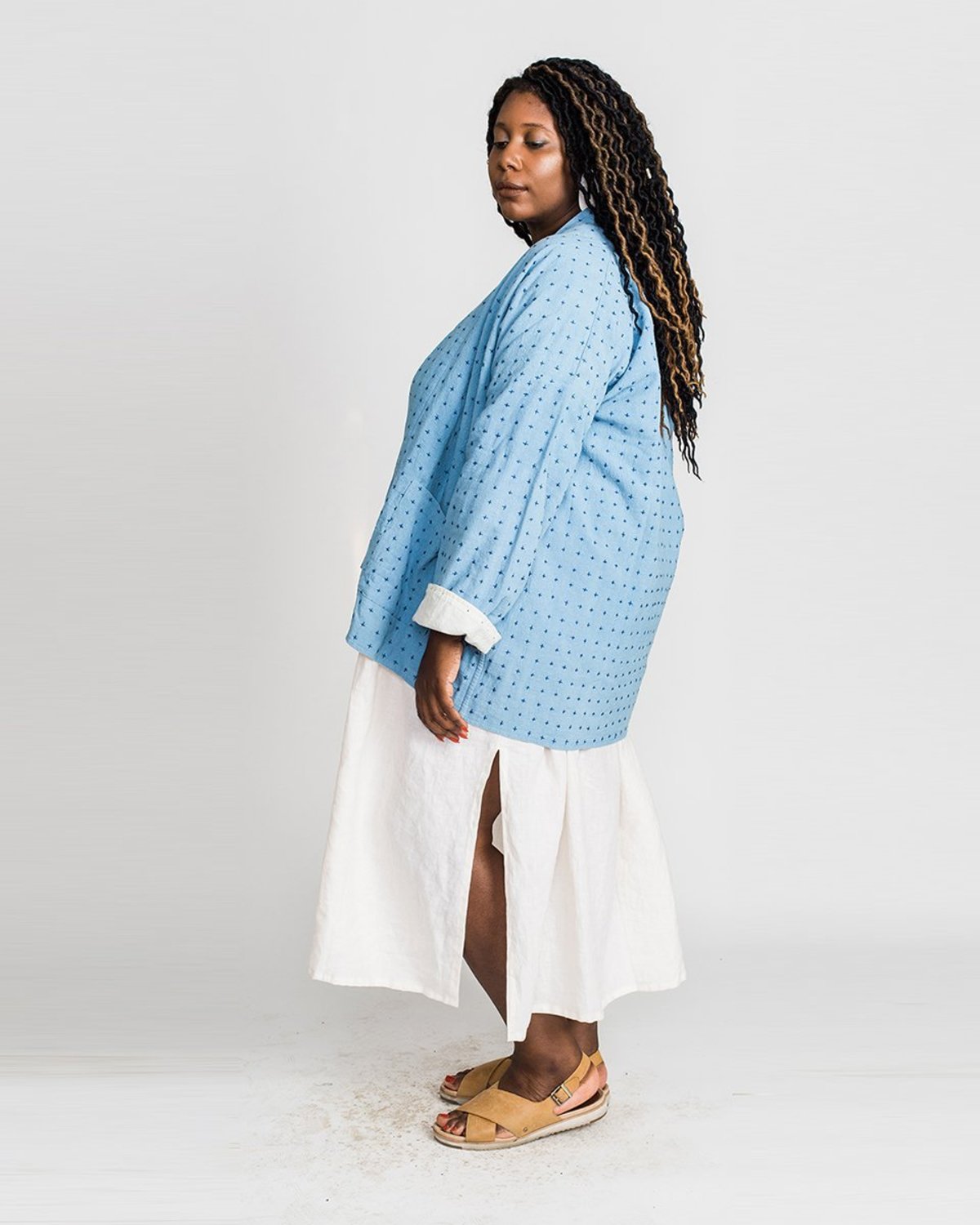 PO-EM Cozy Coat - Indigo | Garmentory