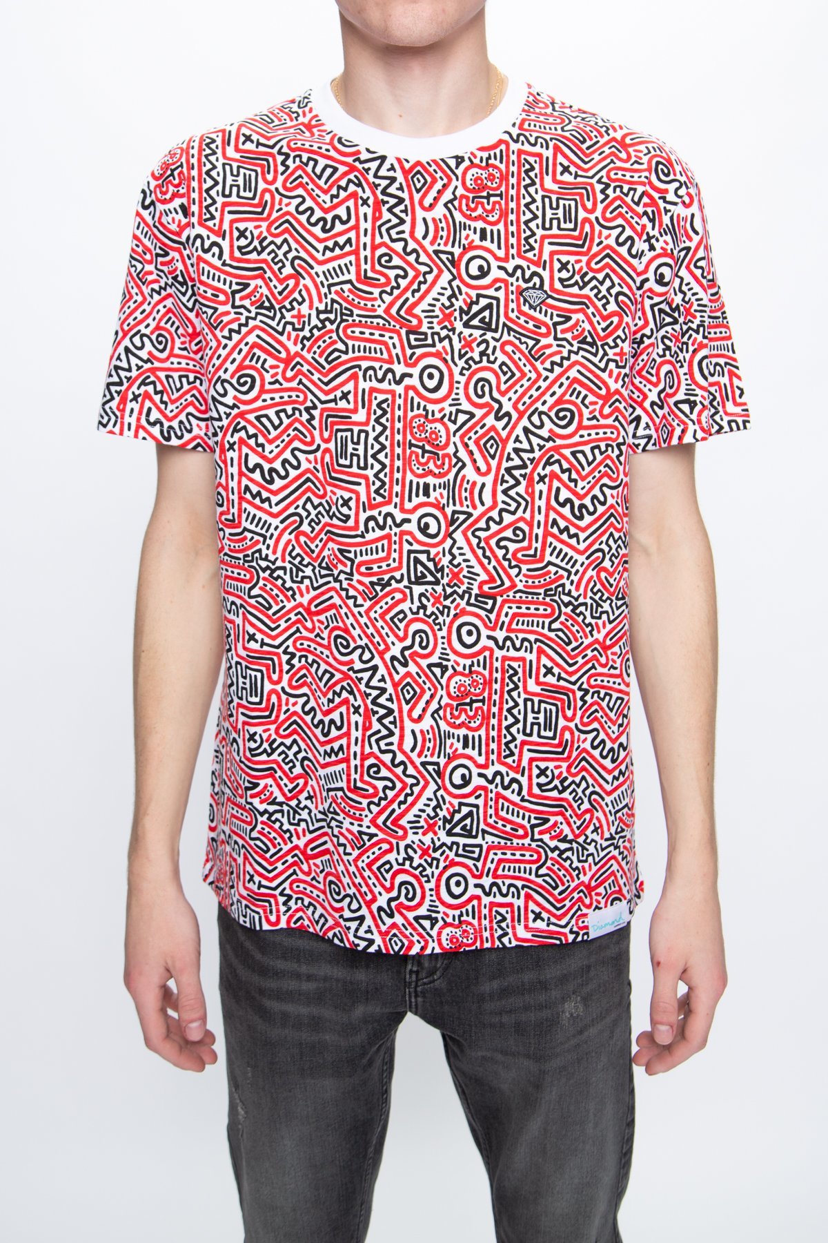 Diamond Supply Co. x Keith Haring T-Shirt - Multicolor | Garmentory