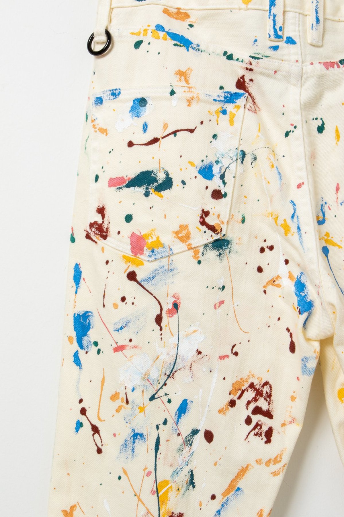 Simon Miller Splatter Paint Jeans - Cream | Garmentory