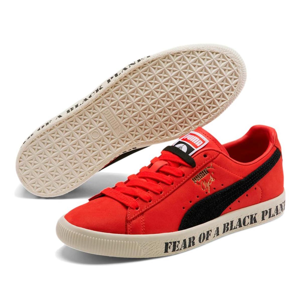 Puma Cream x Public Enemy Clyde Sneaker - High Risk Red | Garmentory