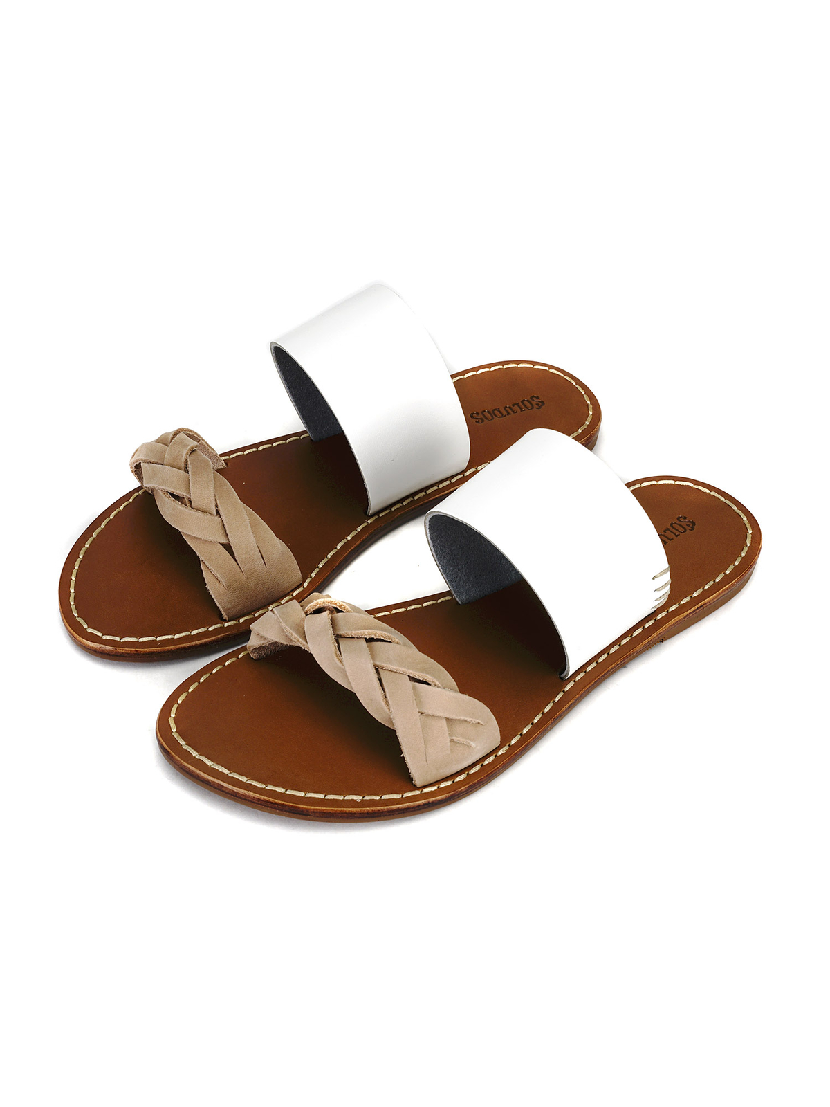 MOOSE KNUCKLES BRAIDED SLIDE SANDAL - WHITE | Garmentory