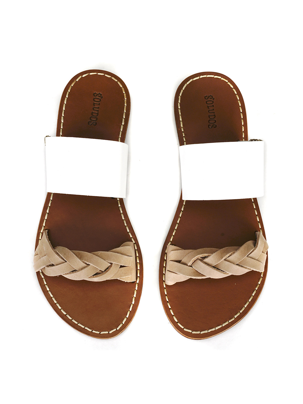MOOSE KNUCKLES BRAIDED SLIDE SANDAL - WHITE | Garmentory