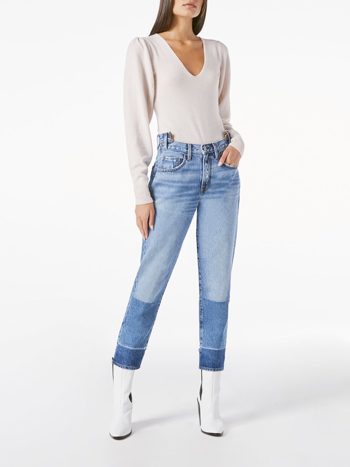 FRAME Denim Le Original Mix Cloud Denim - aviation | Garmentory