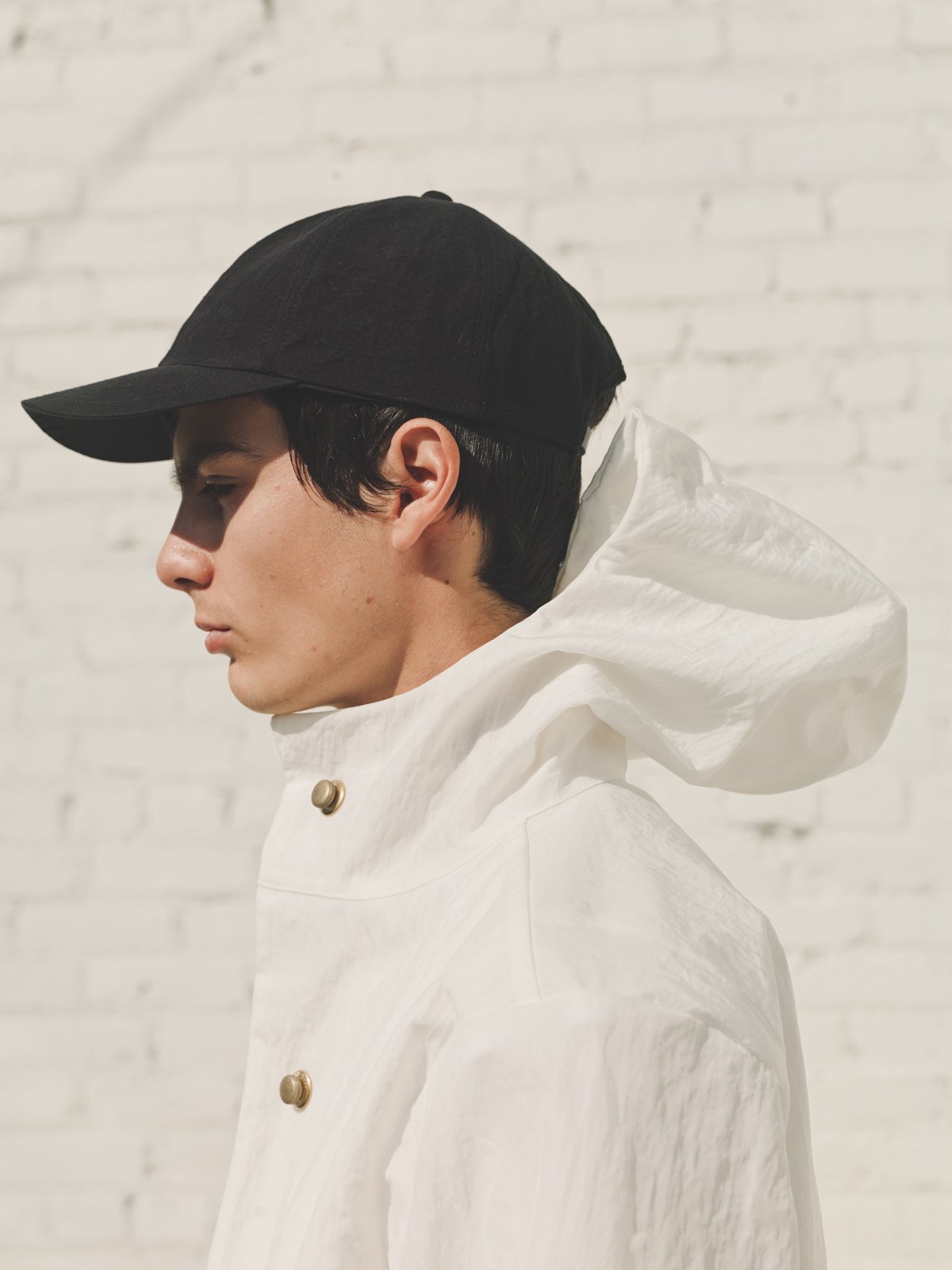 R10 Deep Cotton Linen Cap - Shade Black | Garmentory