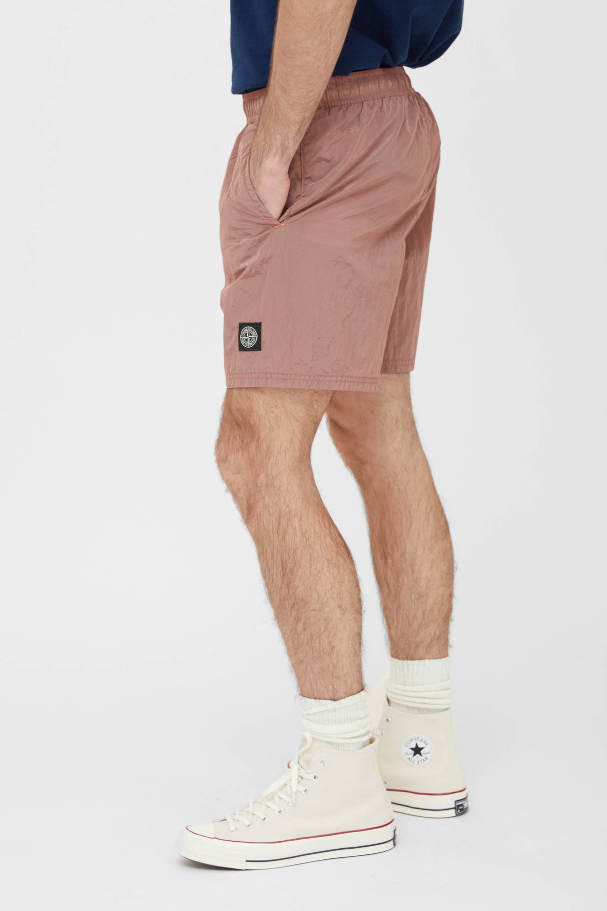 B0943 Nylon Metal Swim Trunks - Rose Quartz | Garmentory