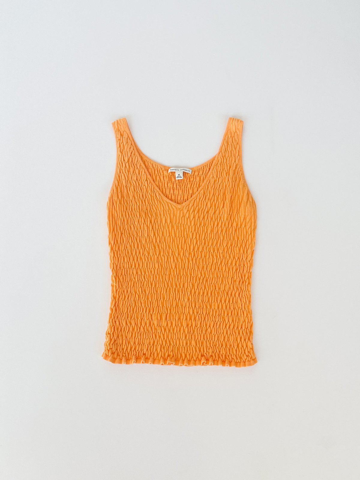 vintage Ruched Tank - Mango | Garmentory