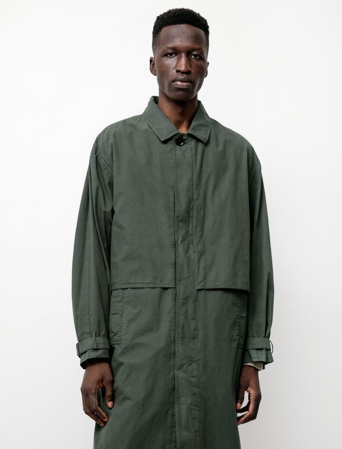 Lemaire Storm Flap Coat - Forest | Garmentory