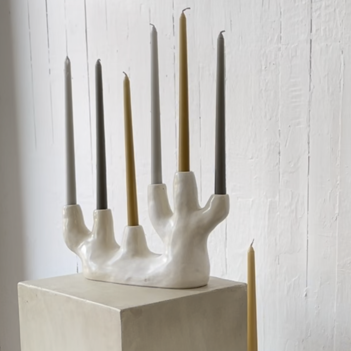 Rook & Rose Taurus Ceramic Candle Holder - Multi | Garmentory