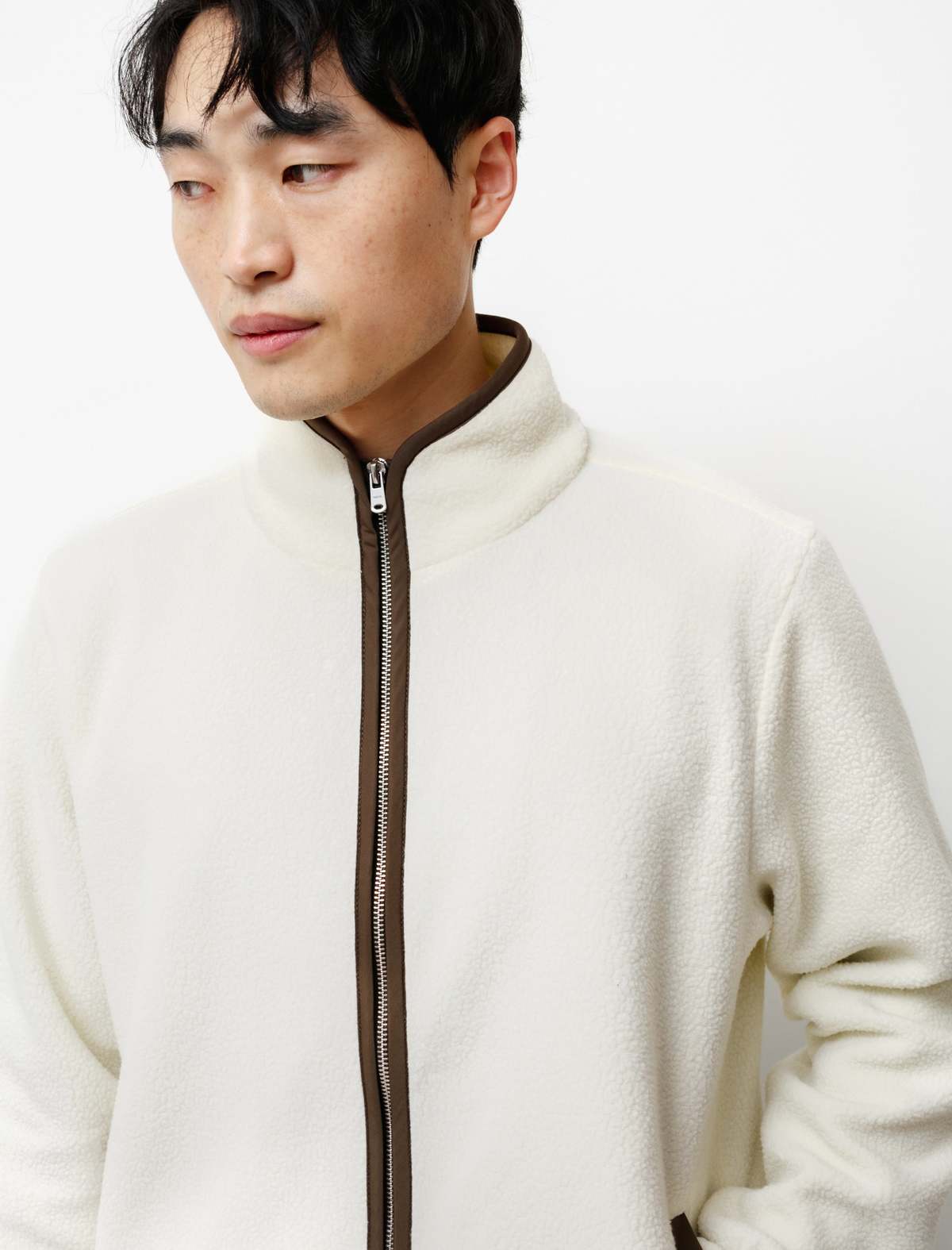 Norse Projects Frederik Tab Series Fleece Jacket - Ecru | Garmentory Norse Projects Frederik Tab Series Fleece Jacket - Ecru | Garmentory