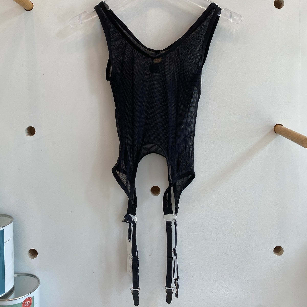 Bully Boy Billy Mesh Garter Tank - Black | Garmentory