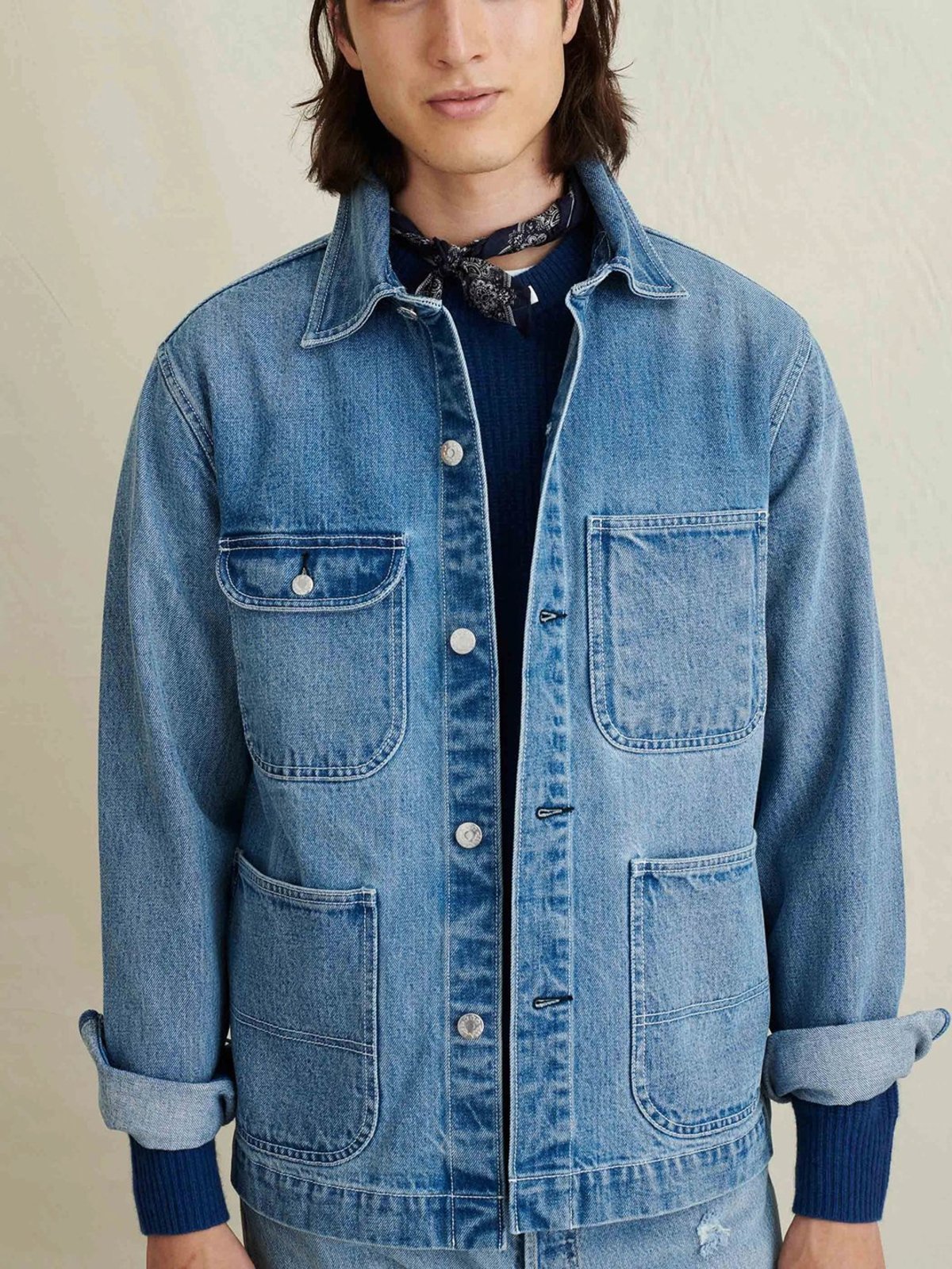 Alex Mill Work Jacket Vintage Wash - Denim | Garmentory