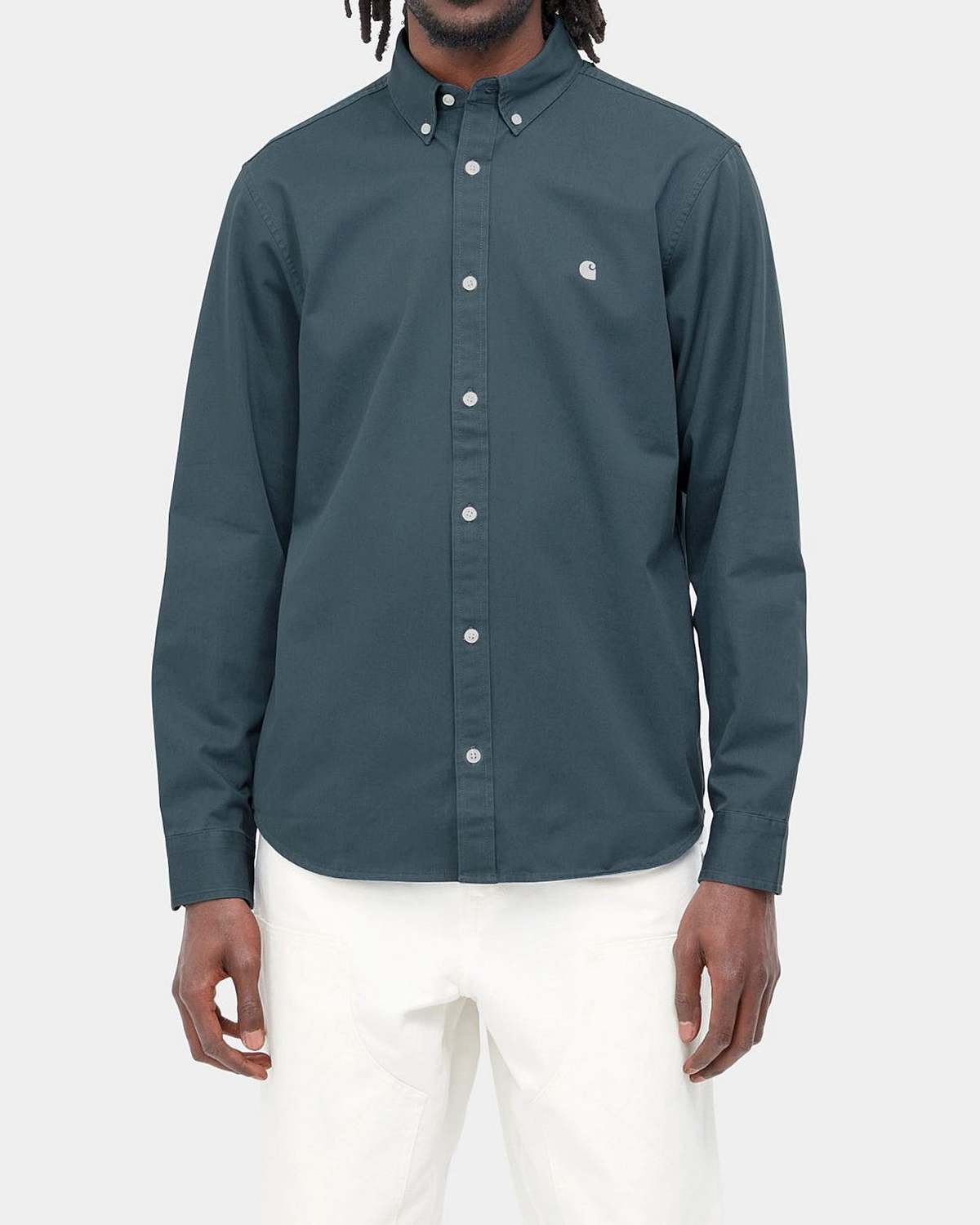 CARHARTT WIP Camisa Madison - Storm Blue/Wax | Garmentory