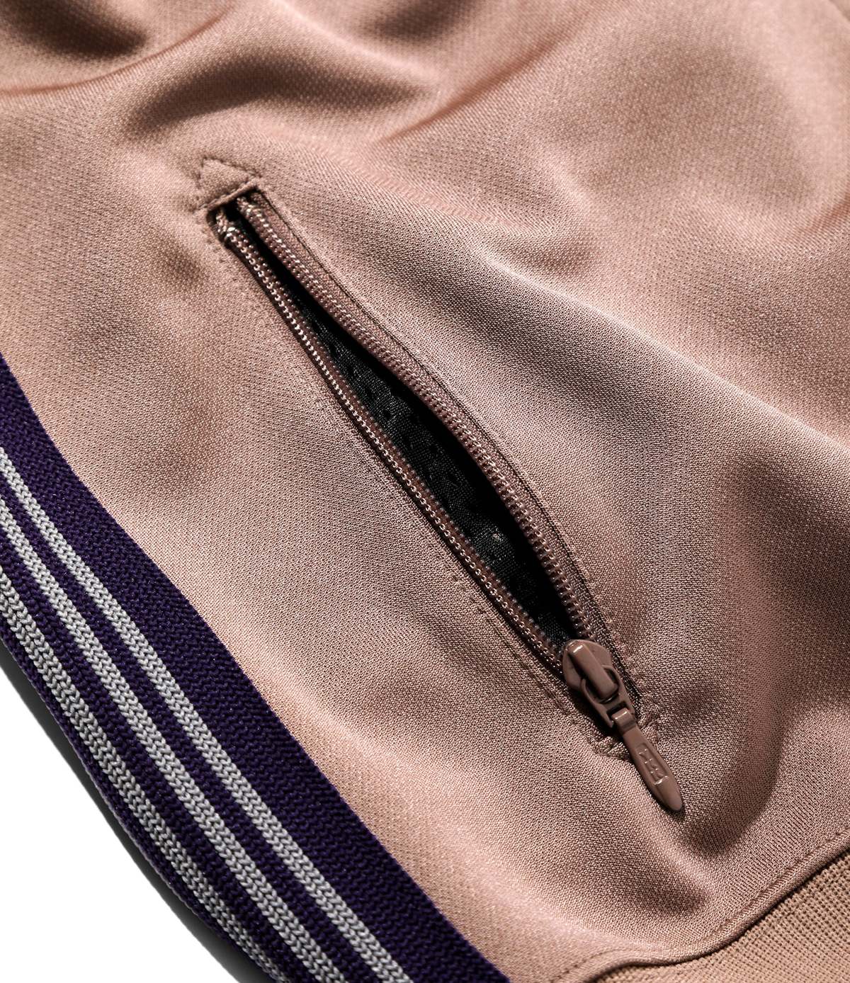 Needles Track Jacket - Poly Smooth/Taupe | Garmentory
