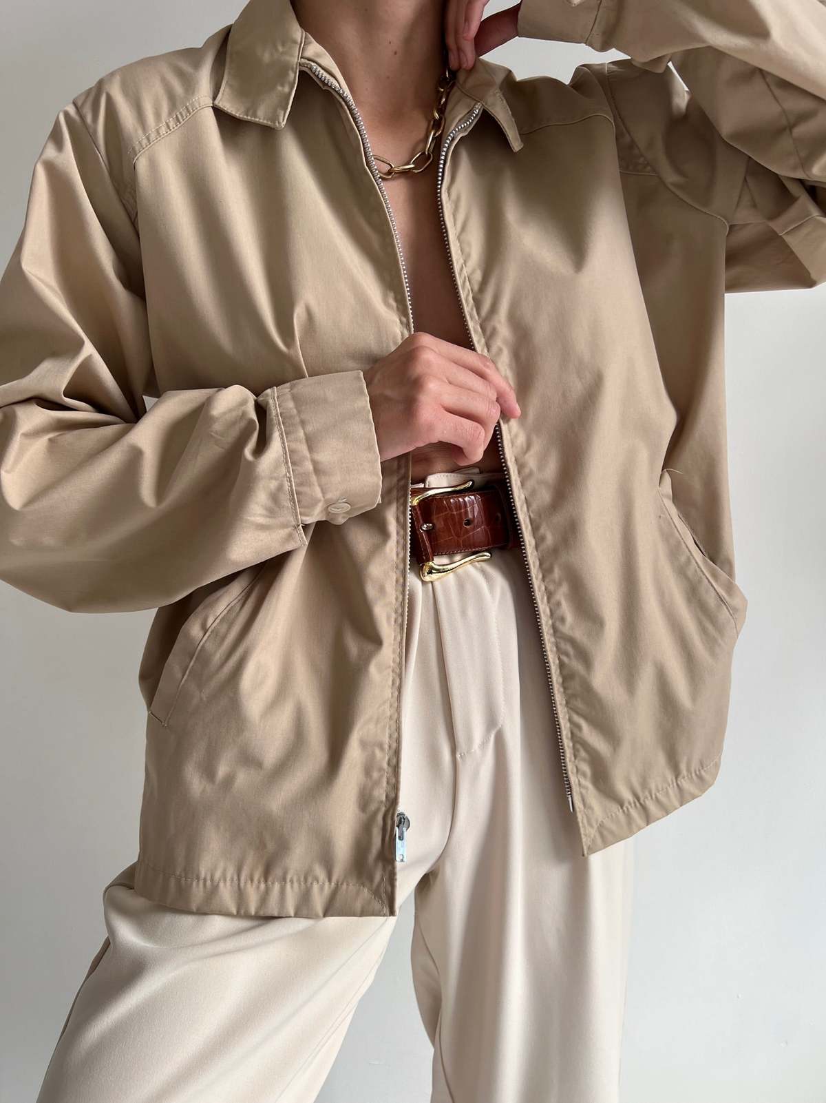 Vintage Camel Boyfriend Jacket | Garmentory