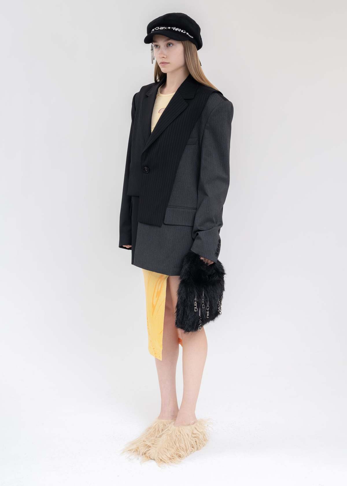 Feng Chen Wang Metal Embellishment Beret - Black | Garmentory