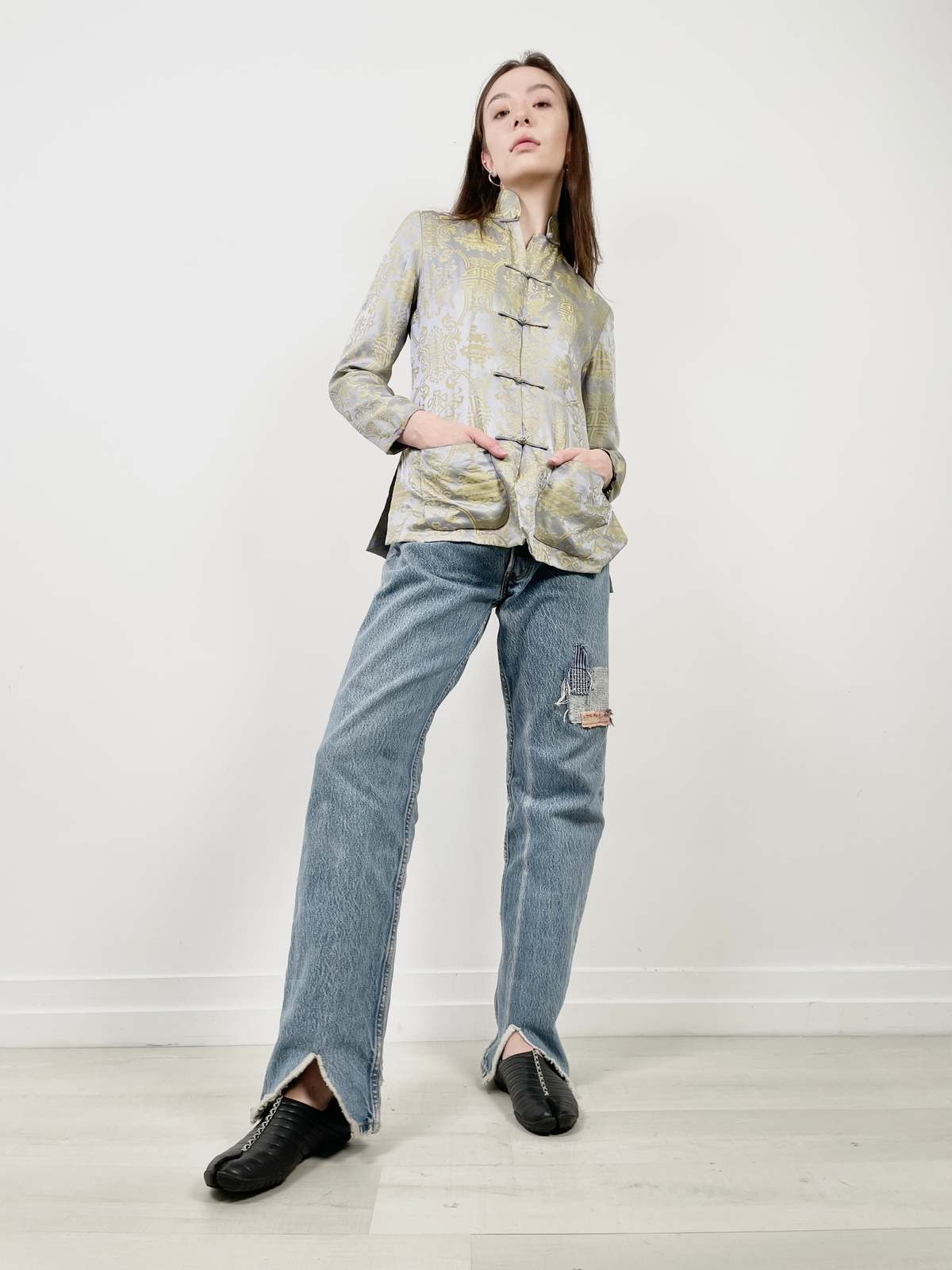 Shanghai Tang Silk Jacquard Tang Jacket | Garmentory