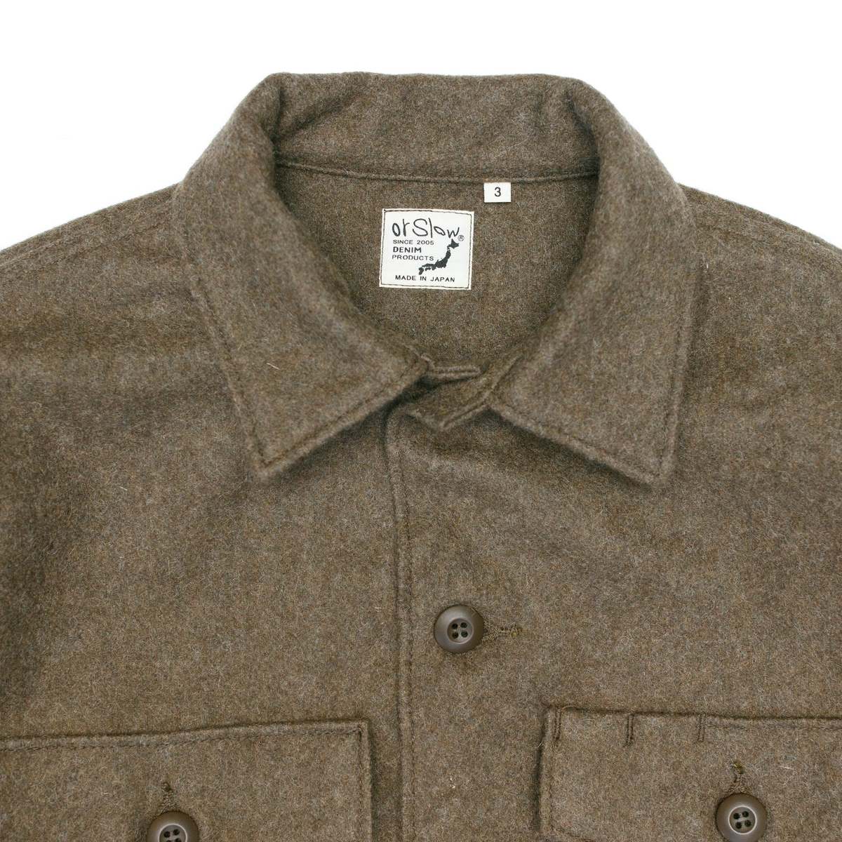 Orslow US Army Fatigue Wool Shirt - Army Green | Garmentory