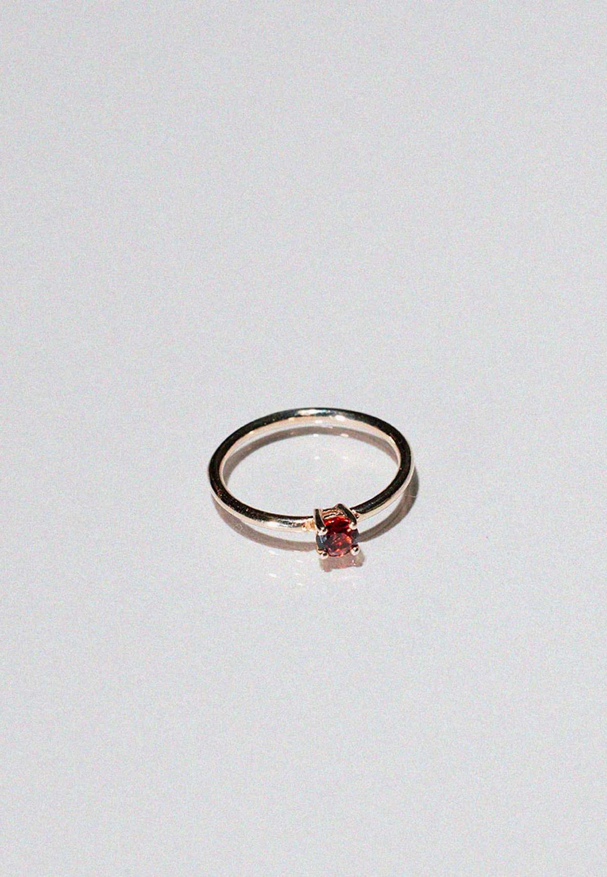 Meadowlark Micro Round Ring - Thai Garnet | Garmentory