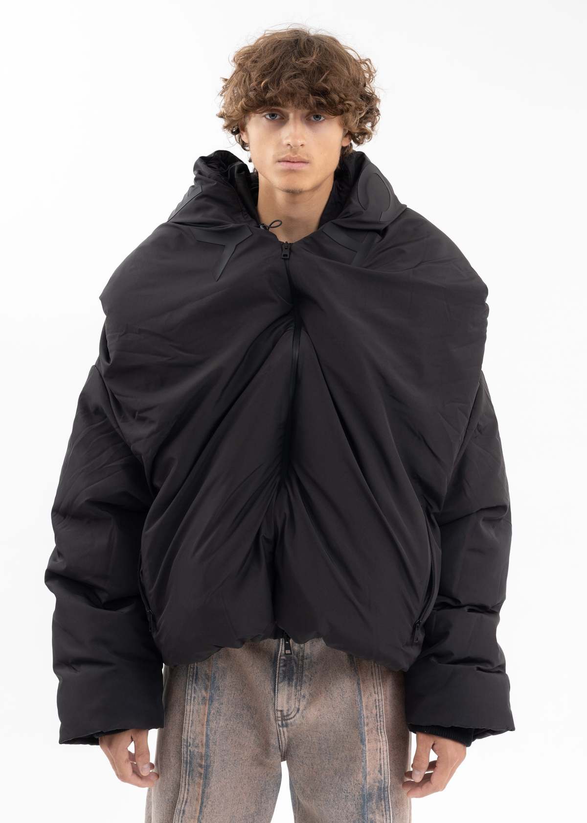 Y/project MONSTER PUFFER JACKET - BLACK | Garmentory