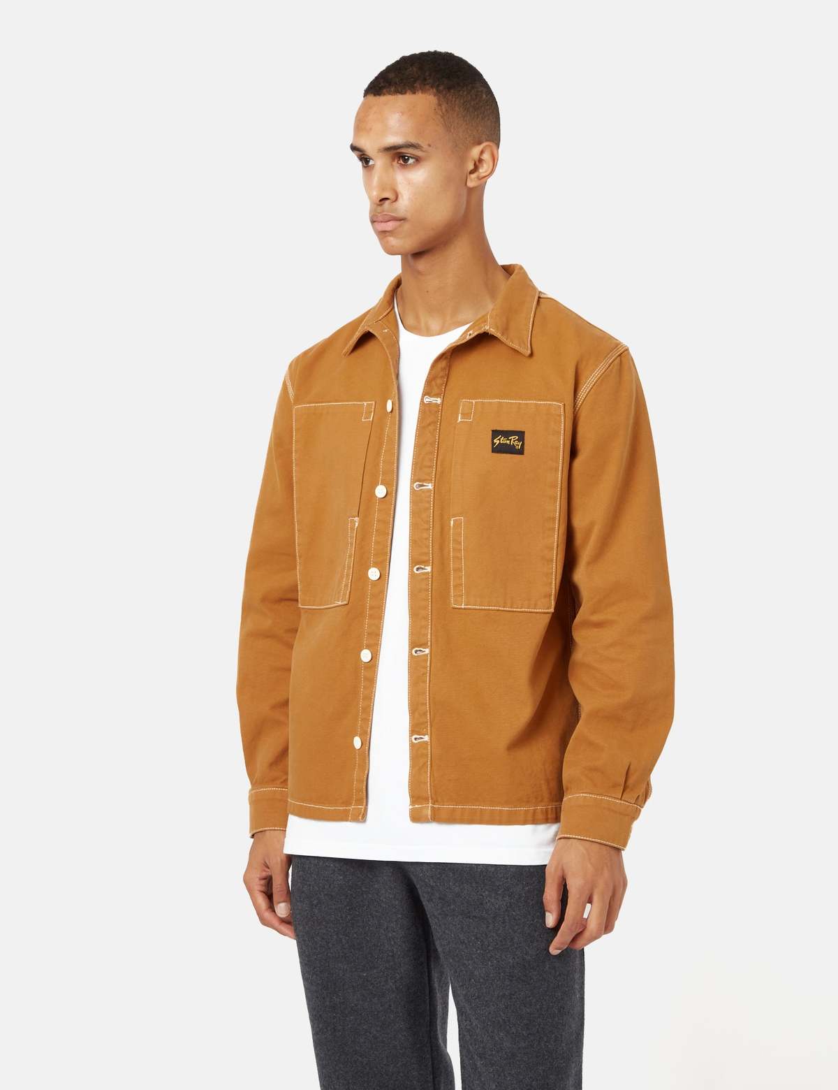 Stan Ray Duck Canvas Prison Shirt - Brown | Garmentory